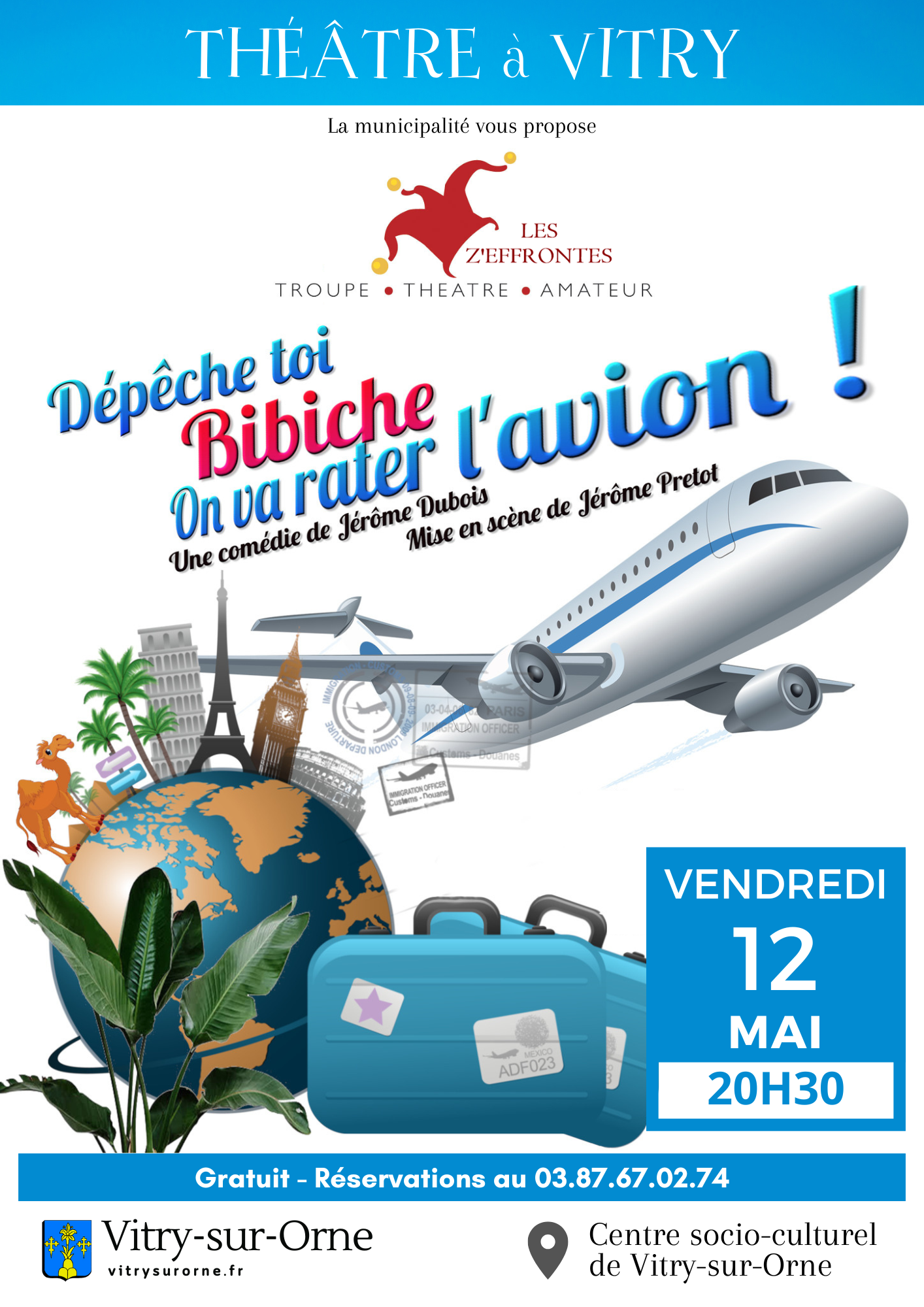 THÉÂTRE - Dépêche-toi Bibiche, on va rater l'avion ! - Mairie de Vitry ...